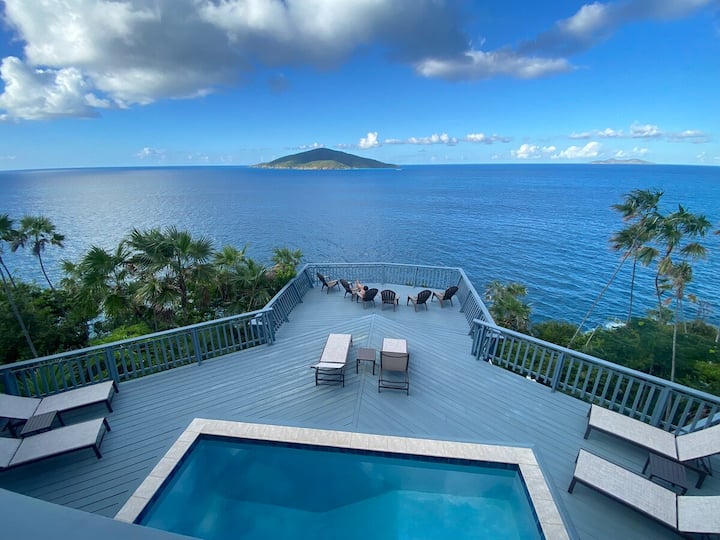 Oceanfront Villa | Private Pool | Panoramic Views - Saint Thomas