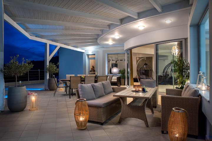 Villa Zafira - Lux. Seaview Manor - Kallithea Hill - Faliraki