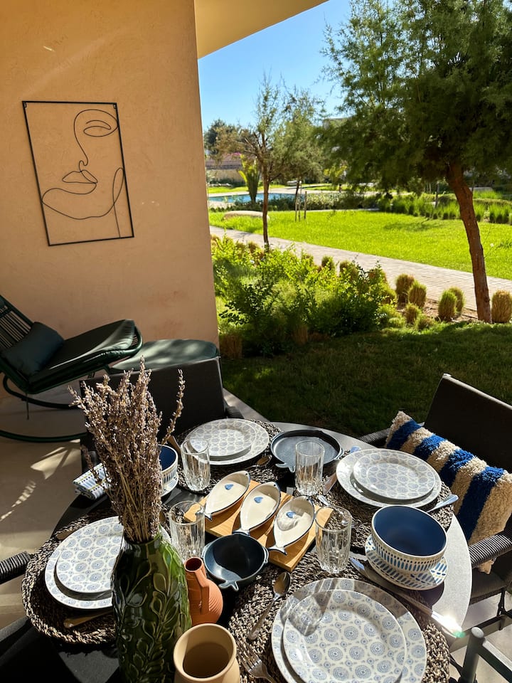 Luxury Garden Apartment By The Beach - Taghazout