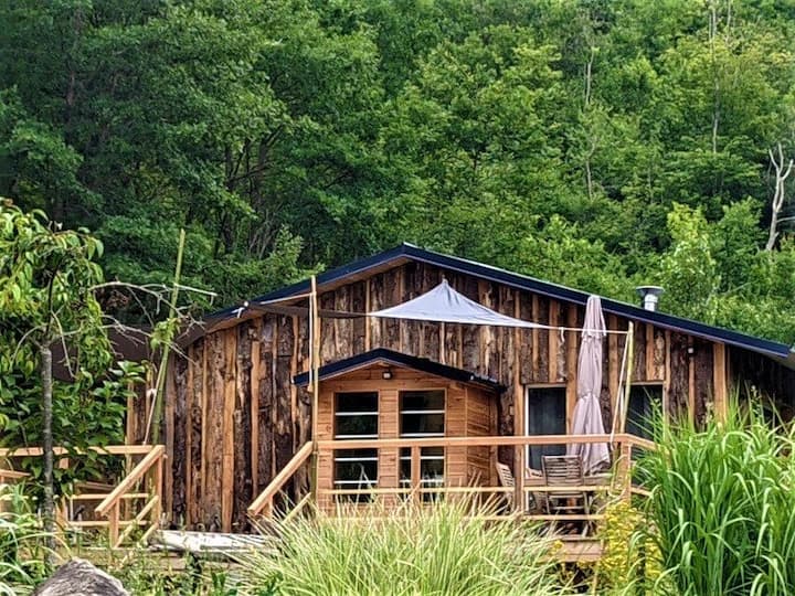 Chalet En Bois Gîte Du Cerf - Lac de Mondély