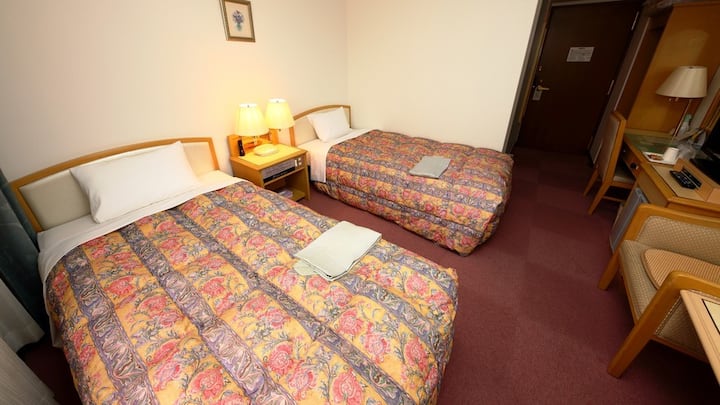 【Free Onsen Ticket!】 Twin Room (Non-smoking)/2ppl - 豐田市