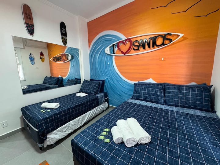 3ºaptemático Wi-fi C/vaga Coletiva Carro - Santos