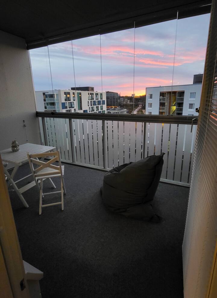 Cosy New Studio With A Balcony View - Espoo