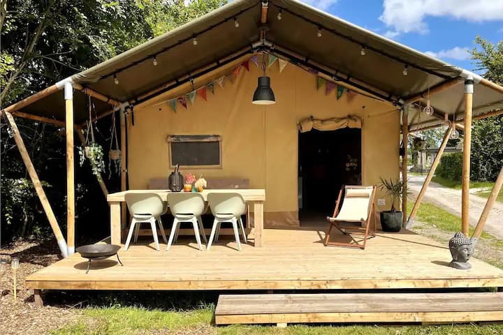 Luxe 6p Safaritent Dichtbij Meer In Grou - Leeuwarden