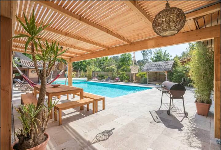 Superbe Villa Avec Piscine Privée Chauffée - Lacanau