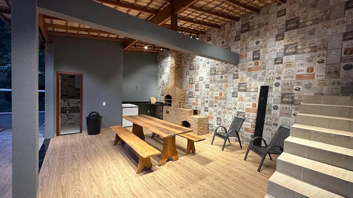Casa Com Piscina Aquecida Em Domingos Martins - Domingos Martins