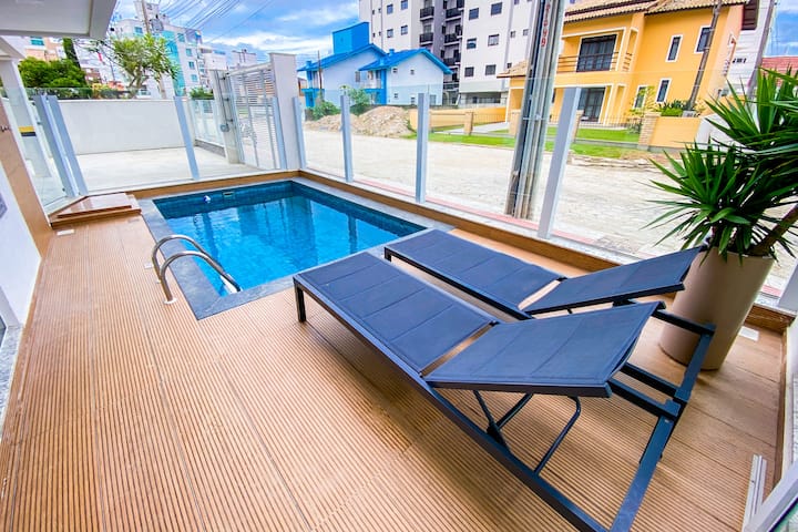 Palmas - 350m Do Mar - Residencial Com Piscina0459 - Governador Celso Ramos