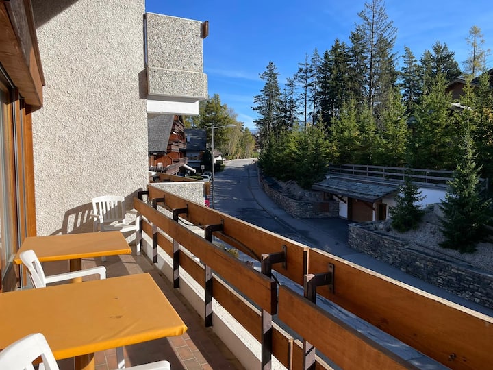 The Vintage: Grand Apt Avec Vue Sur La Montagne - Crans-Montana