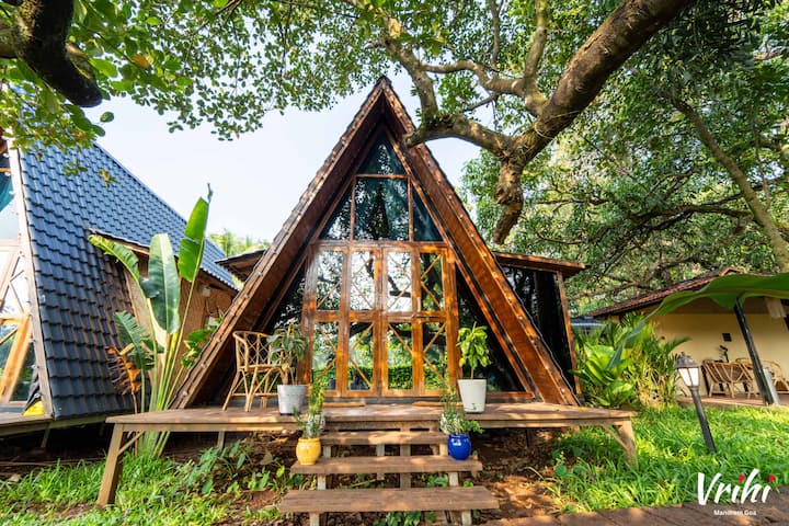 A-frame:nirja|open-air Bathtub|boutique Resort|goa - Goa