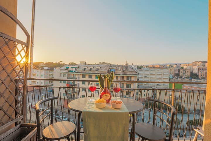 [100m Dal Gaslini] - 2' Dal Mare + Free Wi-fi - Genoa