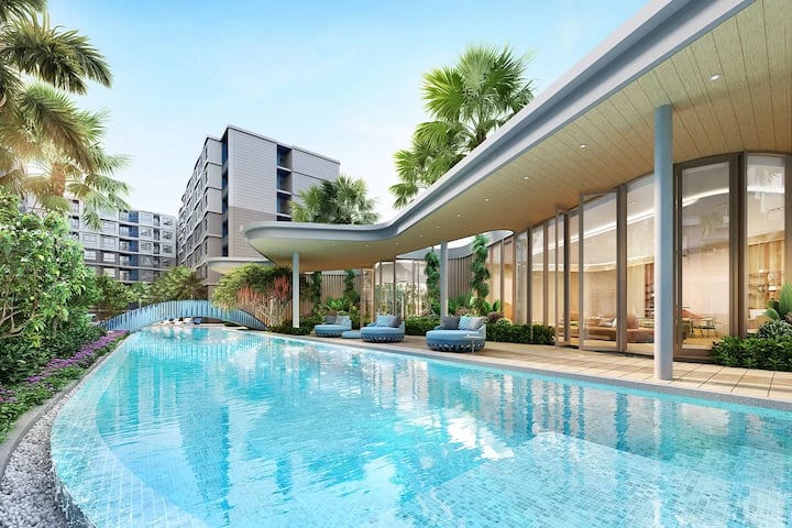 Top Floor Modern & Clean 1br Condo /W Pool & View - Thaïlande