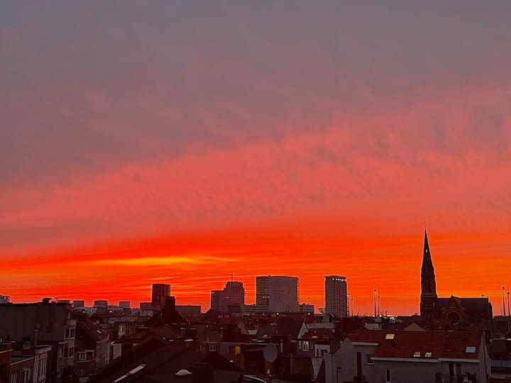 Penthouse Au C De La Ville, Bcp De Lumière Et Vues - Antwerpen