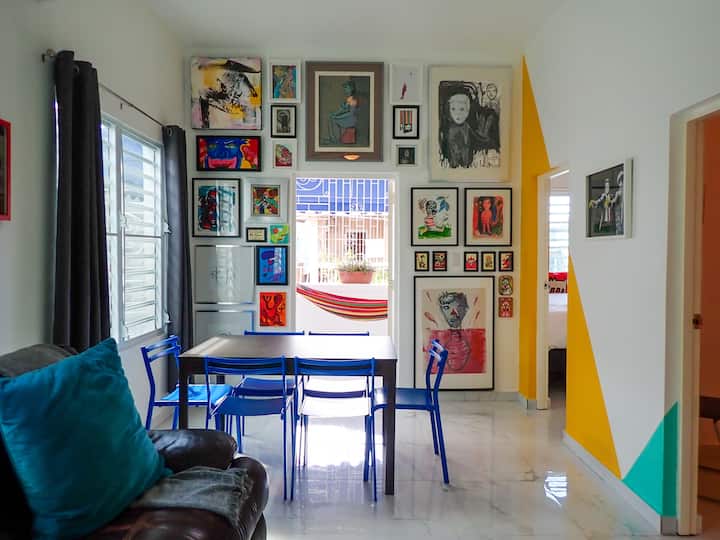 Art House Steps From The Beach, City & Nightlife - San Juan