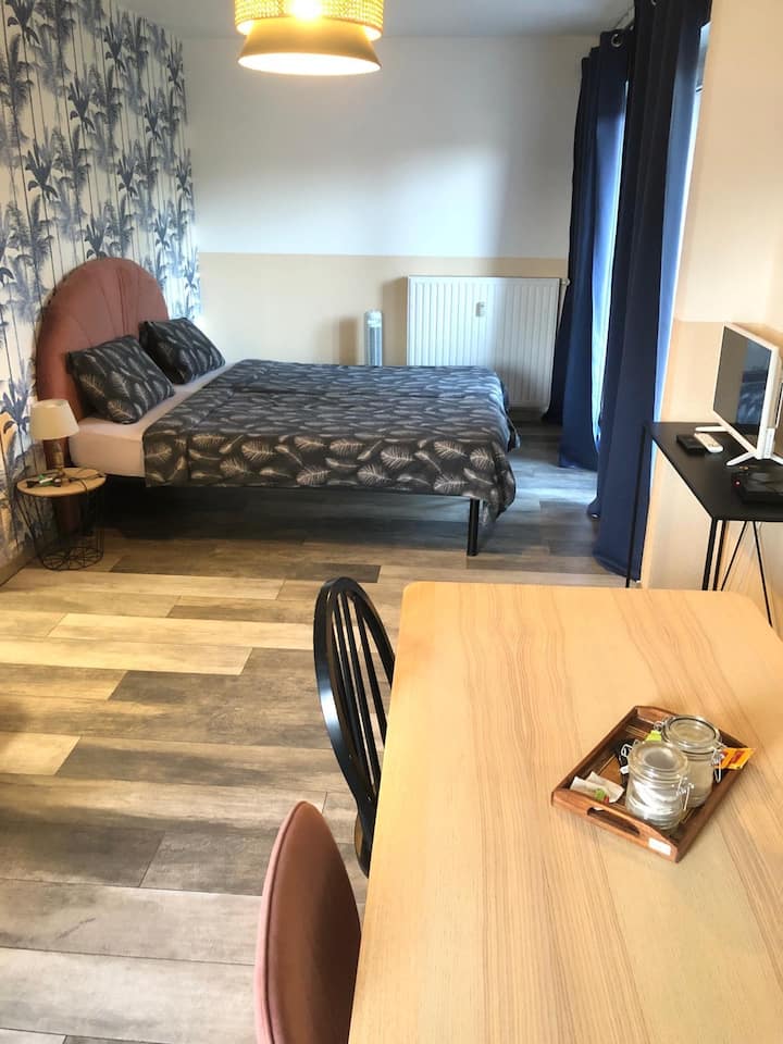 Appart Melvyn - Central, Balcon - Huningue