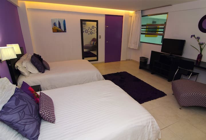 Habitación Hotel- Cerca Playa-antros-plazas-wtc - Boca del Río