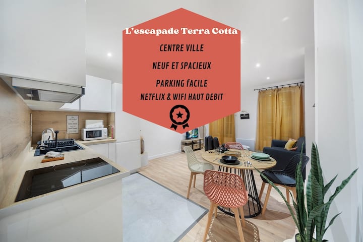 L'escapade Terra Cotta# Calme#design#plein Centre - Chalon-sur-Saône