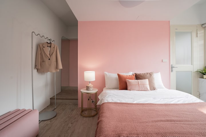 *Room B+d+e|5床3衛|落地窗陽台|電梯大樓|中山捷運站|中山商圈 | 5-8p - Taipéi