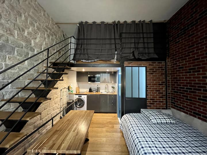 Charming Loft With A/c In The Marais - Paris