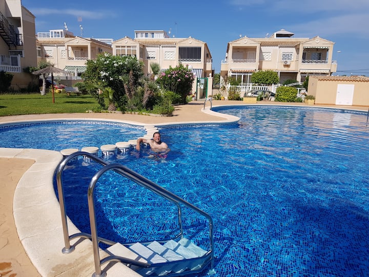 Solarium, Pool & Views In Playa Flamenca - La Zenia