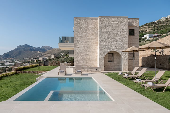 Gg Luxury Villas - Modern Haven For 12, Falassarna - Кисамос