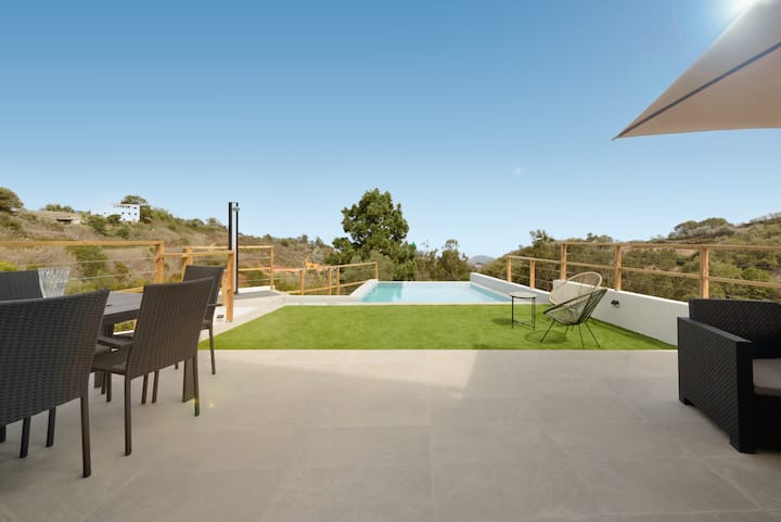 Casa Con Piscina Y Vista Al Mar - Tejeda