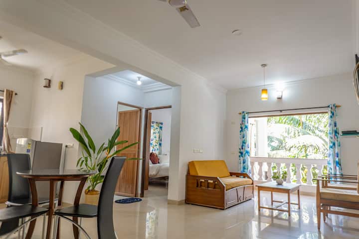 1 Bhk Private Apartment With Pool Access - Goa