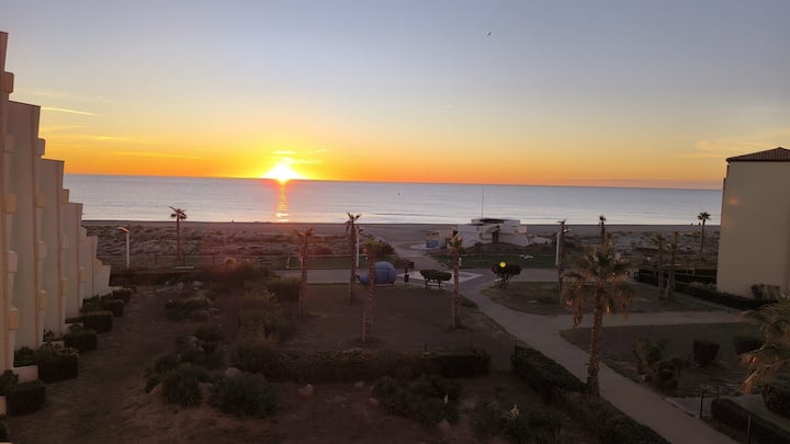 Appart De Vacances Avec Vue Imprenable Sur Mer - Torreilles Plage