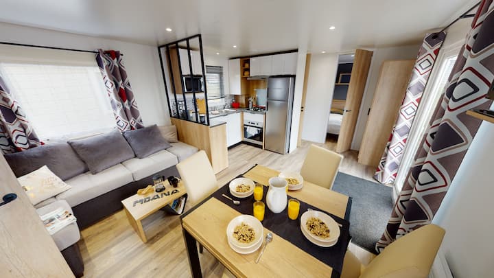 Mobil-home Premium– Camping Bonne Anse Plage 4* - Côte Sauvage