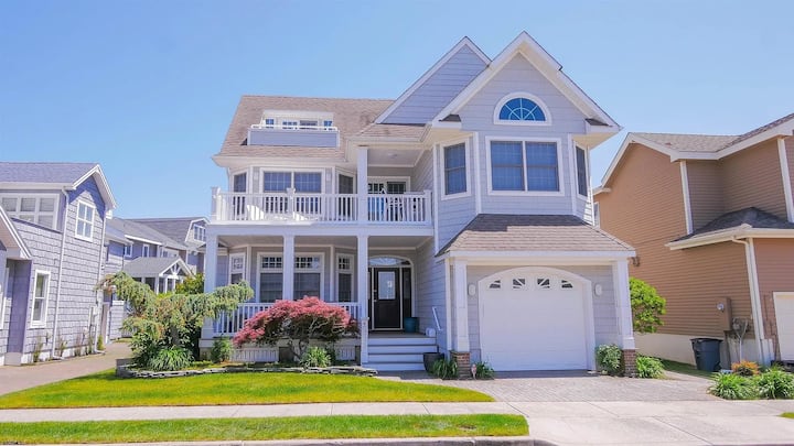 Brittany Beach House | Elegant Home In The Gardens - Ocean City, NJ