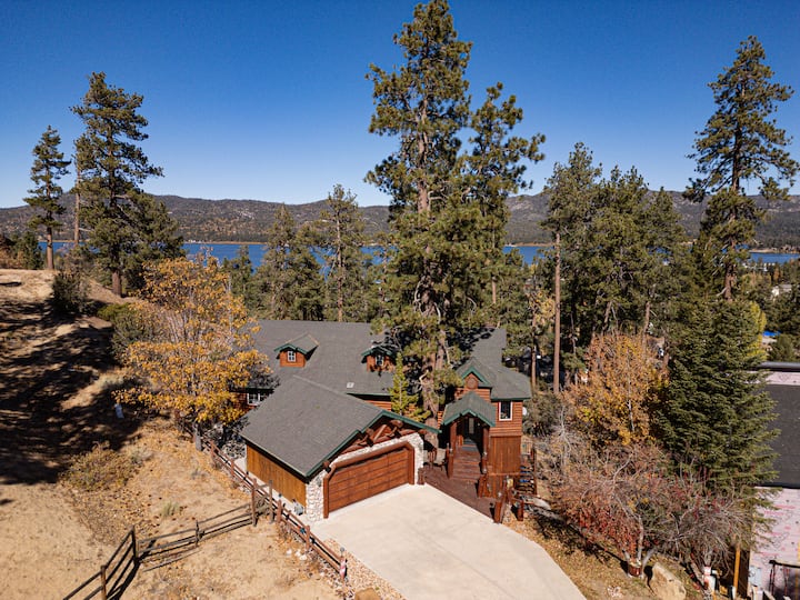 Stunning View Of Lake W/t Sauna, Hot Tub, Gameroom - Big Bear Lake, CA