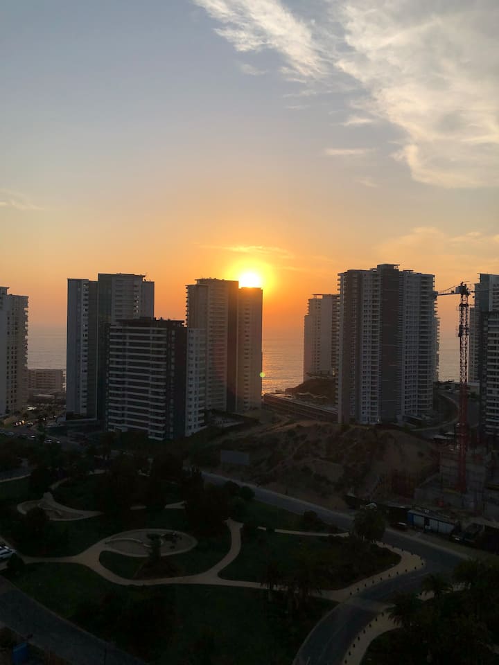 Linda Vista Piso22 Camas Dobles, 2d-2b Montemar. - Concón