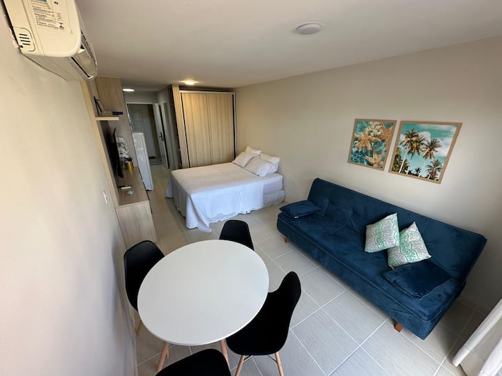 Flat  Moderno C/ Vista Incrível Morro Do Careca - ナタール