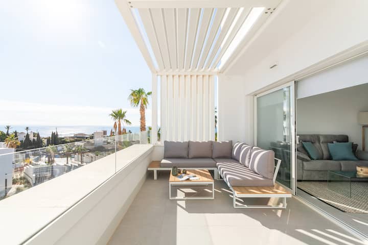 Apartment With Amazing Sea View, Pool, Ac, Fitness - La Vila Joiosa