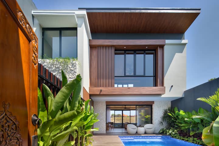 Spacious 1br Villa: Huge Pool + Rice Field View - Indonésie