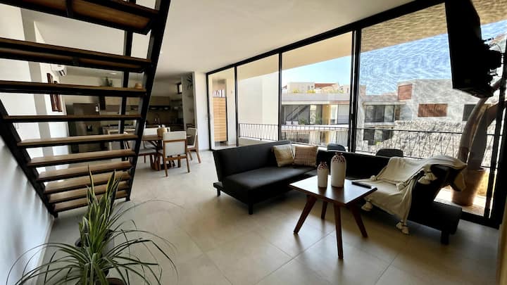 Departamento En Bucerías Con Rooftop Y Alberca - Bucerías