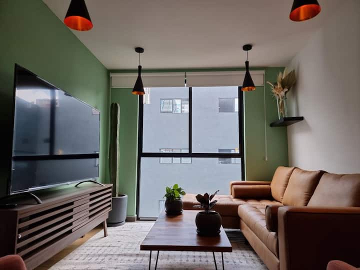 Cozy Flat One Block From Reforma - Mexico City