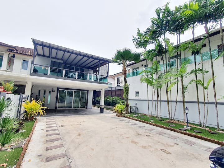 Garden Cozy2storeyhouse 4room 10pax@near Almajucso - Batu Kawan