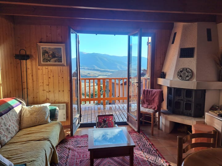 Chalet Avec Vues Imprenables Et Cheminée - Font-Romeu-Odeillo-Via