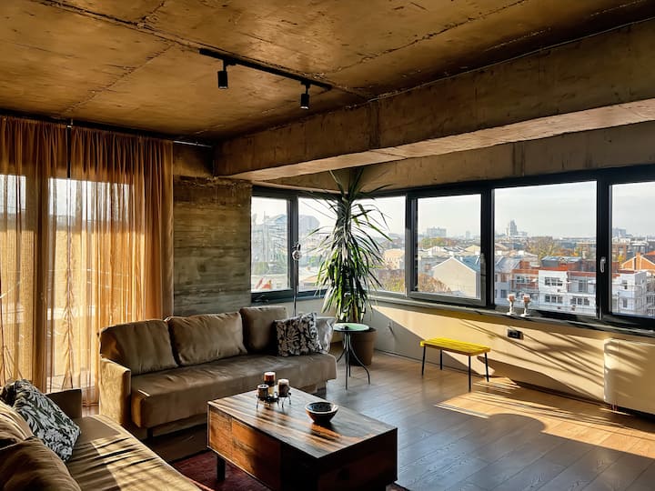Central Penthouse Apt/w Panoramic City Views - Skopje