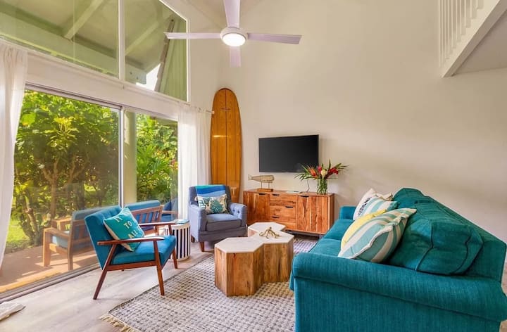 Indigo Oasis: Modern, A/c In Every Room+beach Gear - Kauai, HI