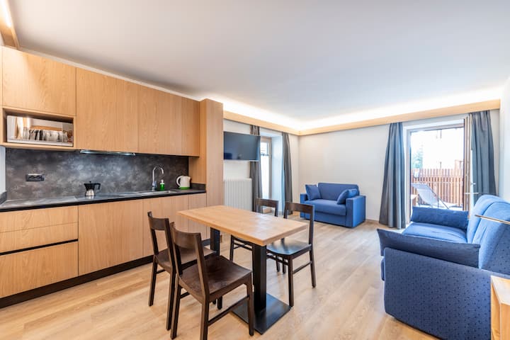 Bilocale Deluxe Con Giardino | Residence Nevegall - Livigno