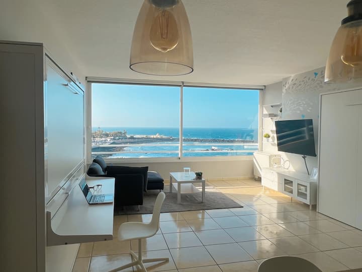 Estudio Frente Al Mar Con Piscina - Santa Úrsula