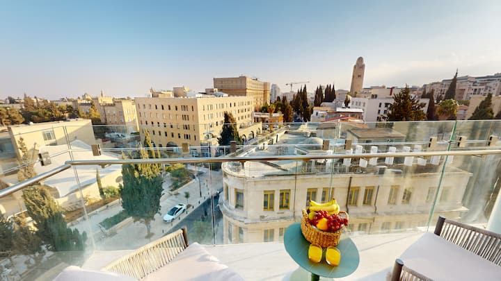 King David - Luxueux 4 Pieces / 3 Sdb Vue De Jlm - Jérusalem