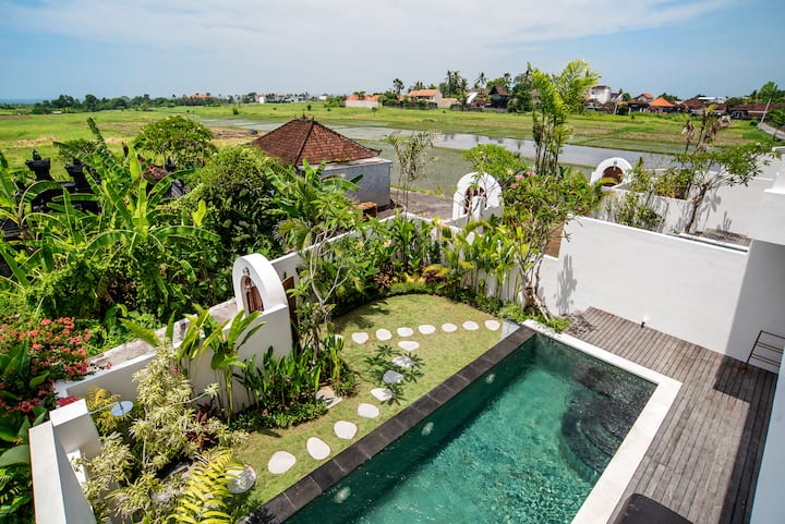New - Rice Fields - Walk To Beach - Fast Wifi - Bali
