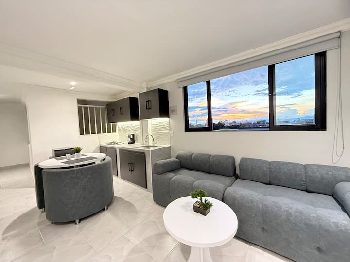 Loft Con Cine Y Vista, A 3 Min Del Aeropuerto - Pereira, Colombia