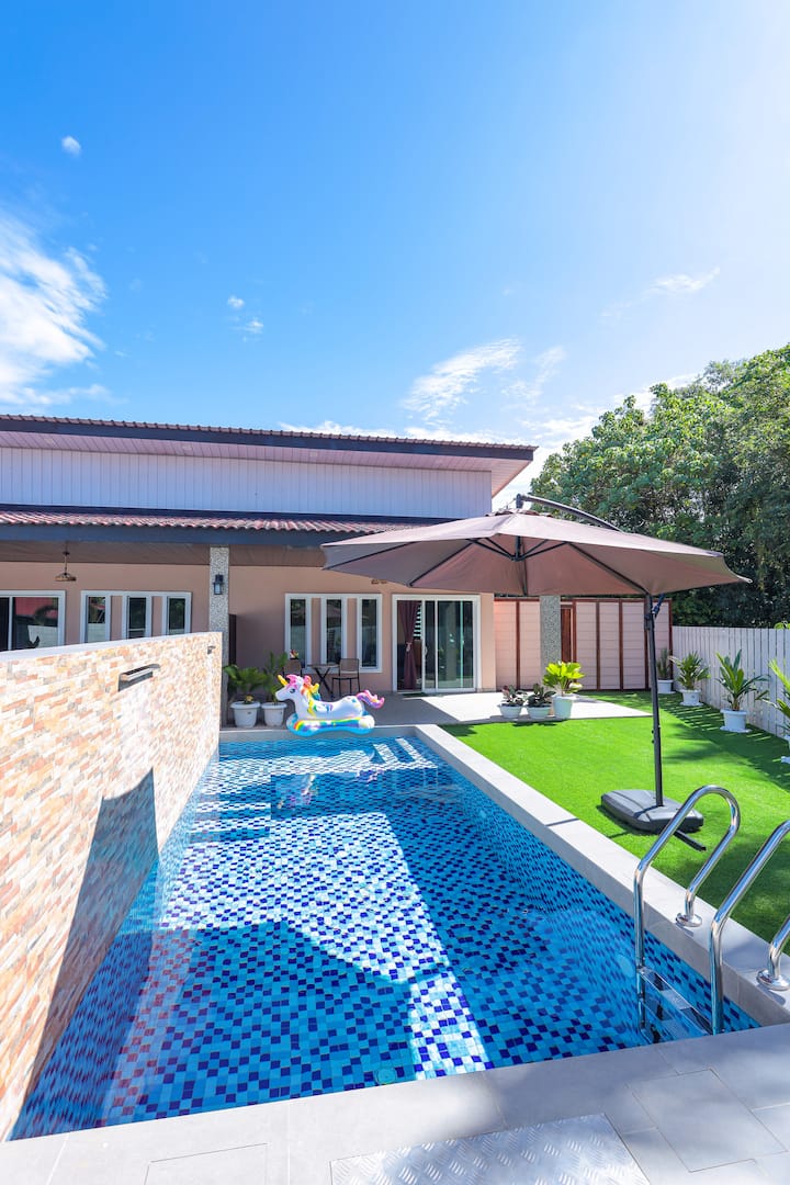 D' Village Cottage 2 - Villa Avec Piscine Privée - Pantai Cenang