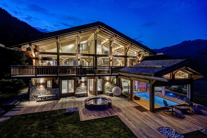 Chalet Quartz Piscine, Jacuzzi, Sauna - Saint-Gervais-les-Bains