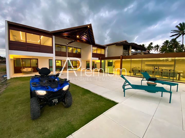 Casa 7 Quartos Alto Padrão Na Praia De Guadalupe - Praia dos Carneiros