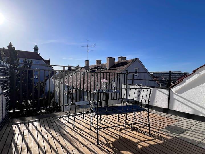 Nice2be Violet: For 6 | Roof Top Terrace - Gersthofen