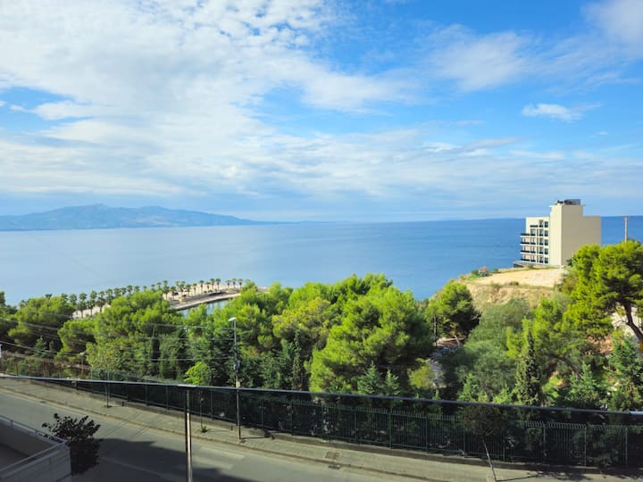 Elite Luxury Apartament Front View On Ionian Sea - 사란더